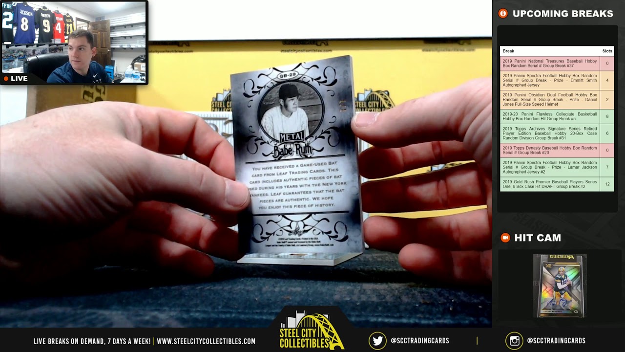 2019 Leaf Babe Ruth Coll. Box x2 Live Break - Robert C - YouTube