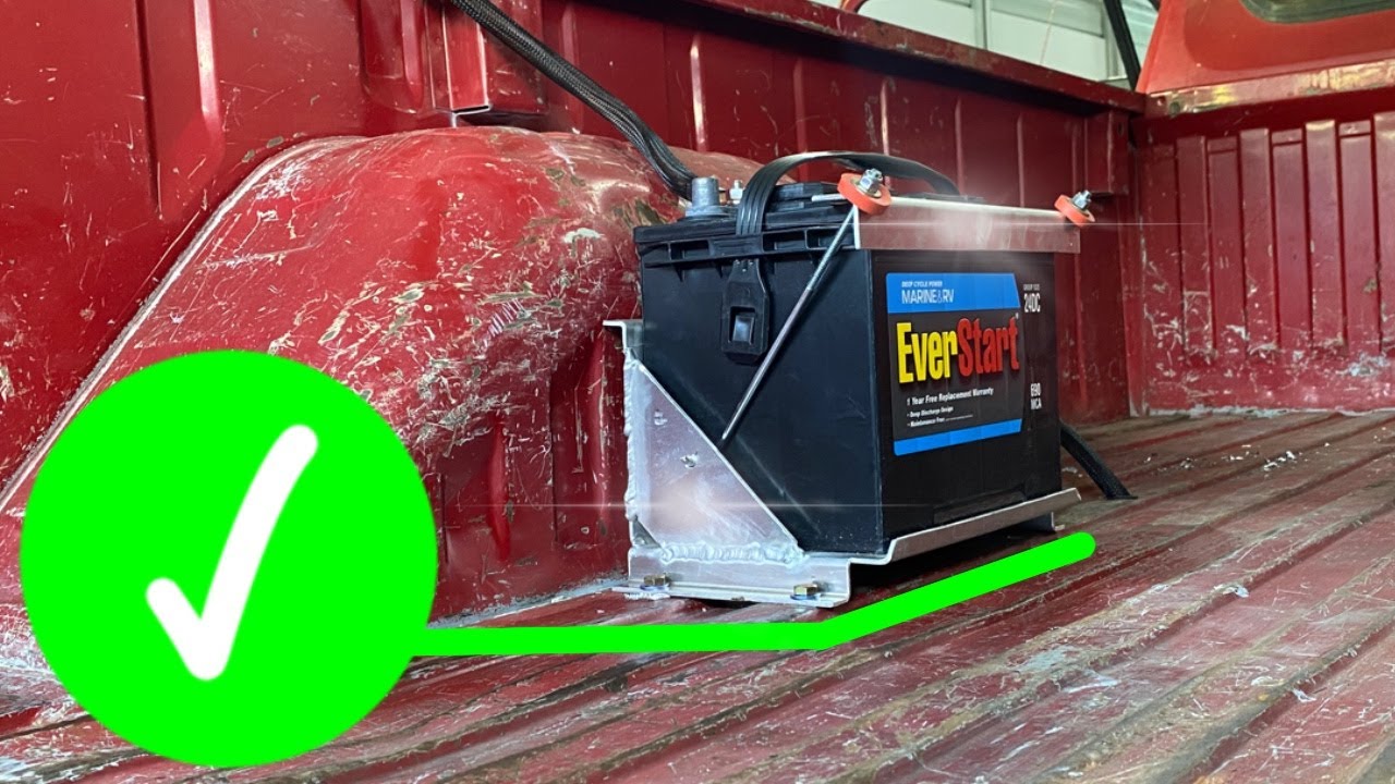 Custom Fabricating A Battery Box For My Dodge D150 Race Truck - YouTube