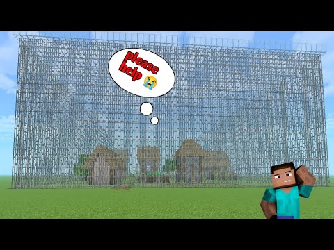 MINECRAFT ALL VILLAGER INSIDE PRISON - YouTube