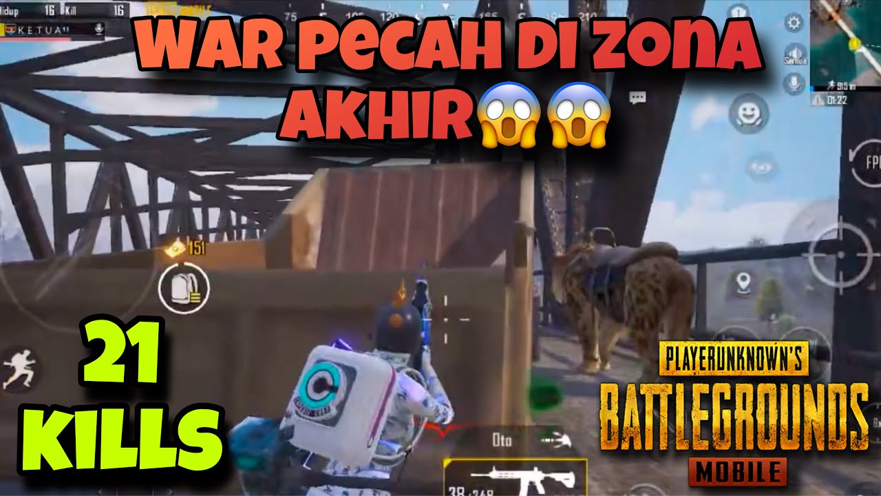 KAKA TJ VS 5 SQUAD DI AKHIR ZONE | 21 KILLS | PUBG MOBILE INDONESIA ...