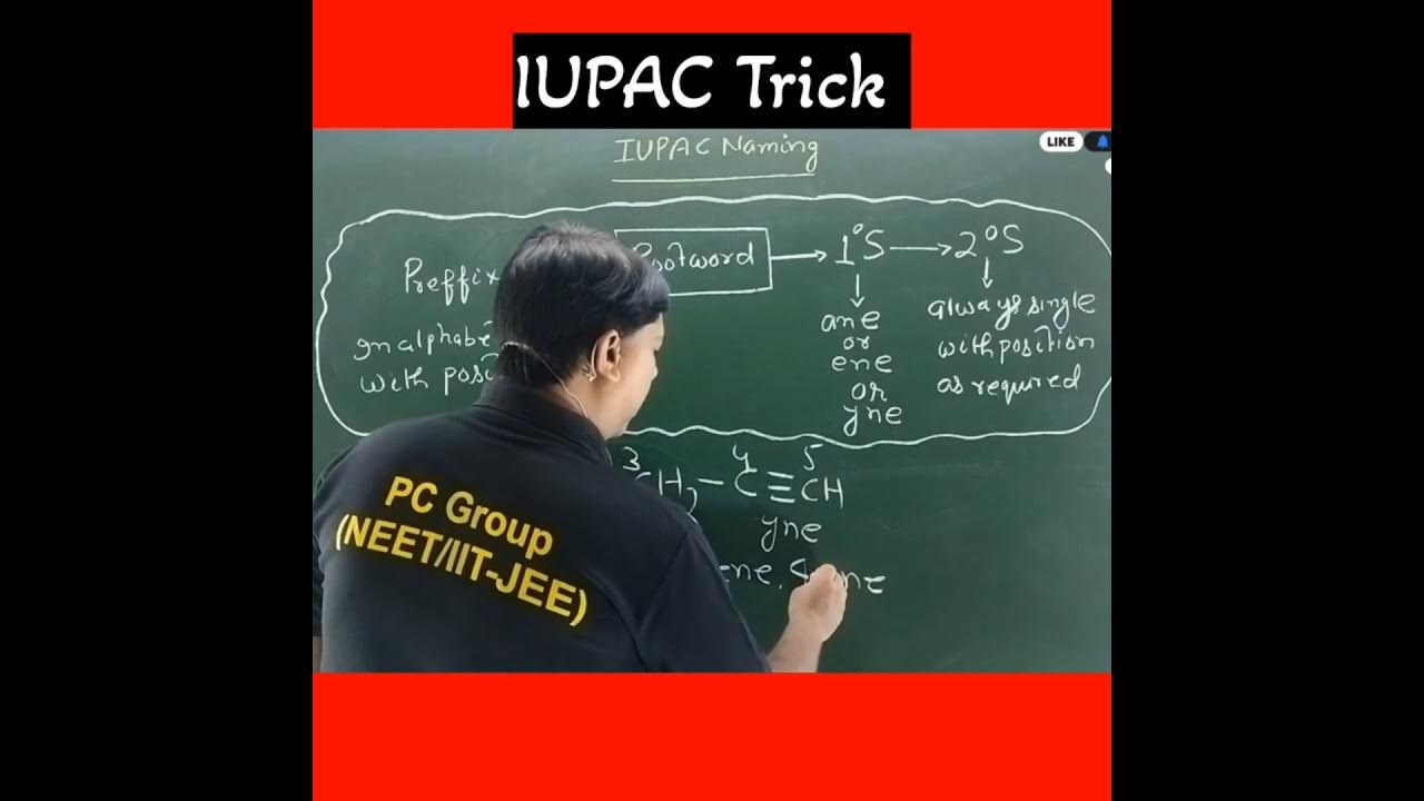 IUPAC Naming Trick #shorts #NEET #IIT-JEE #iupac - YouTube