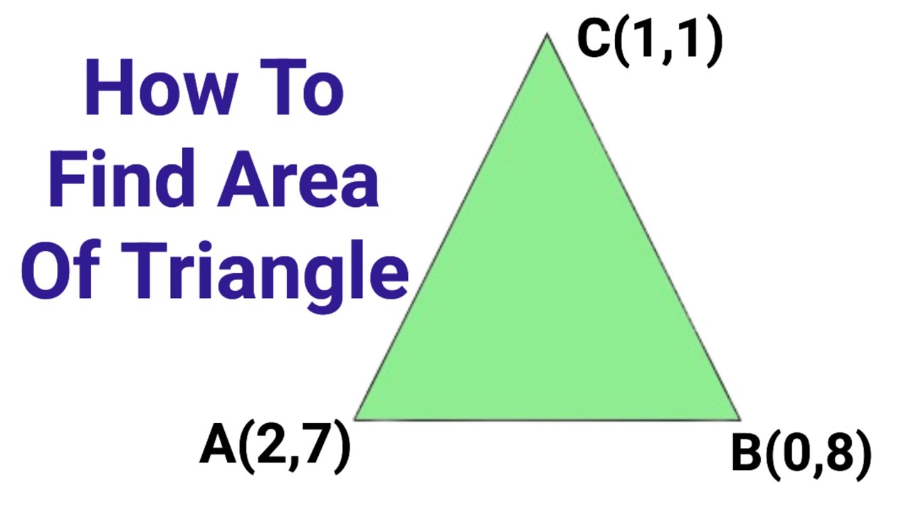 How to find area of Triangle By Determinants Method || class 12 cbse ...