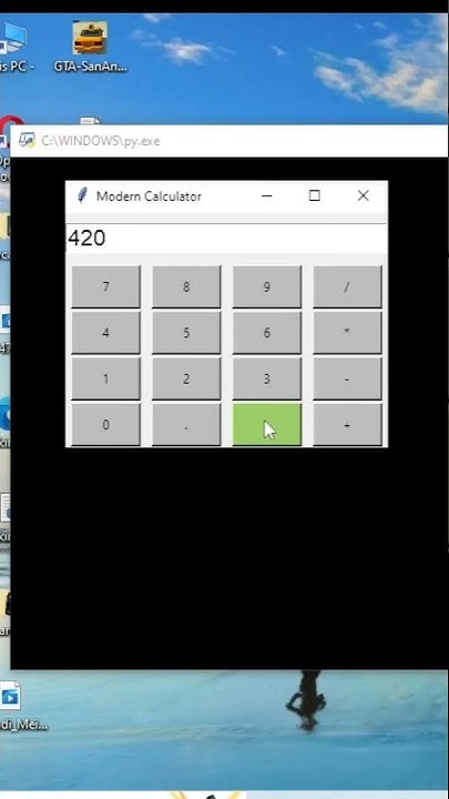 Python Simple Calculator Using Tkinter Python Programming Calculator