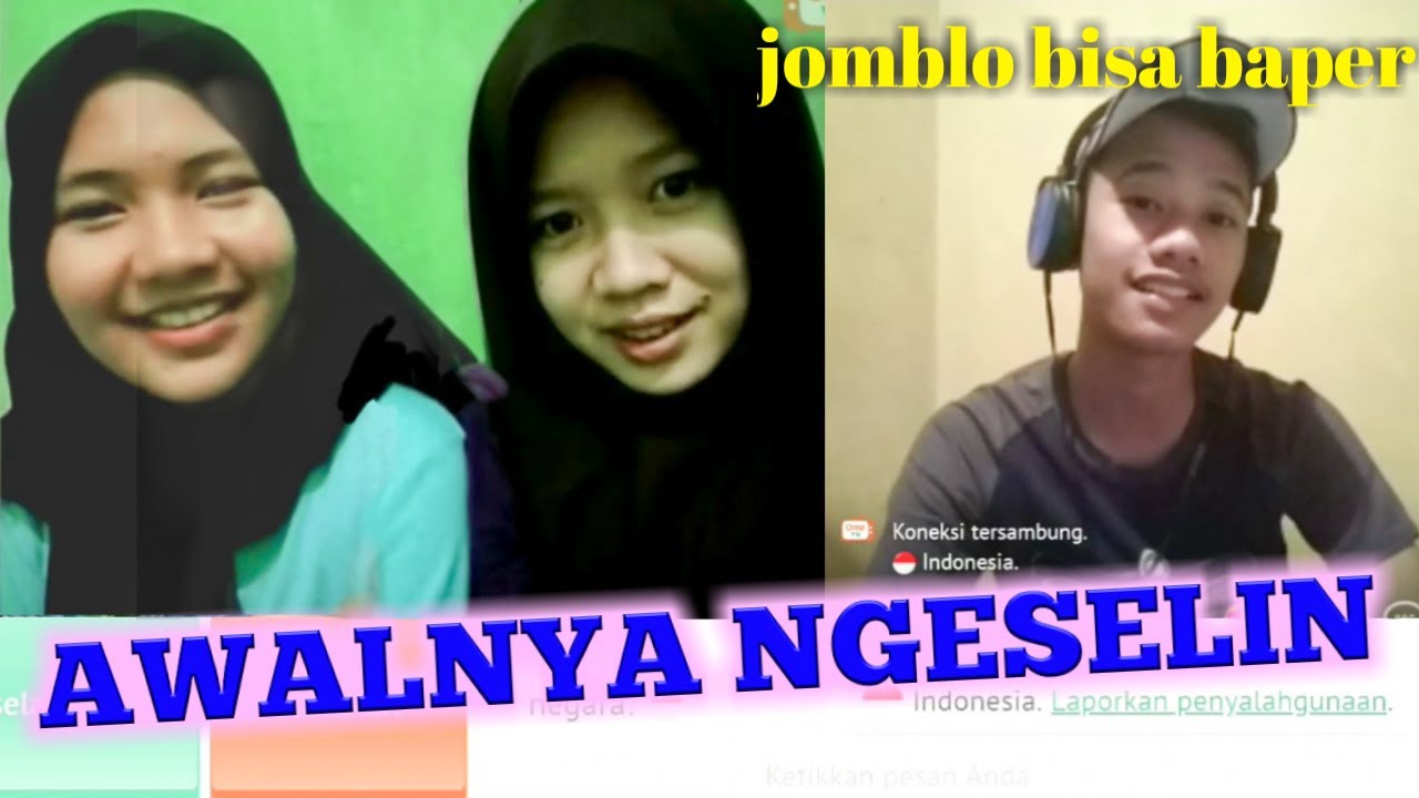 UKHTI CANTIK BIKIN SALTING!! JOMBLO BISA BAPER | OME.TV - YouTube