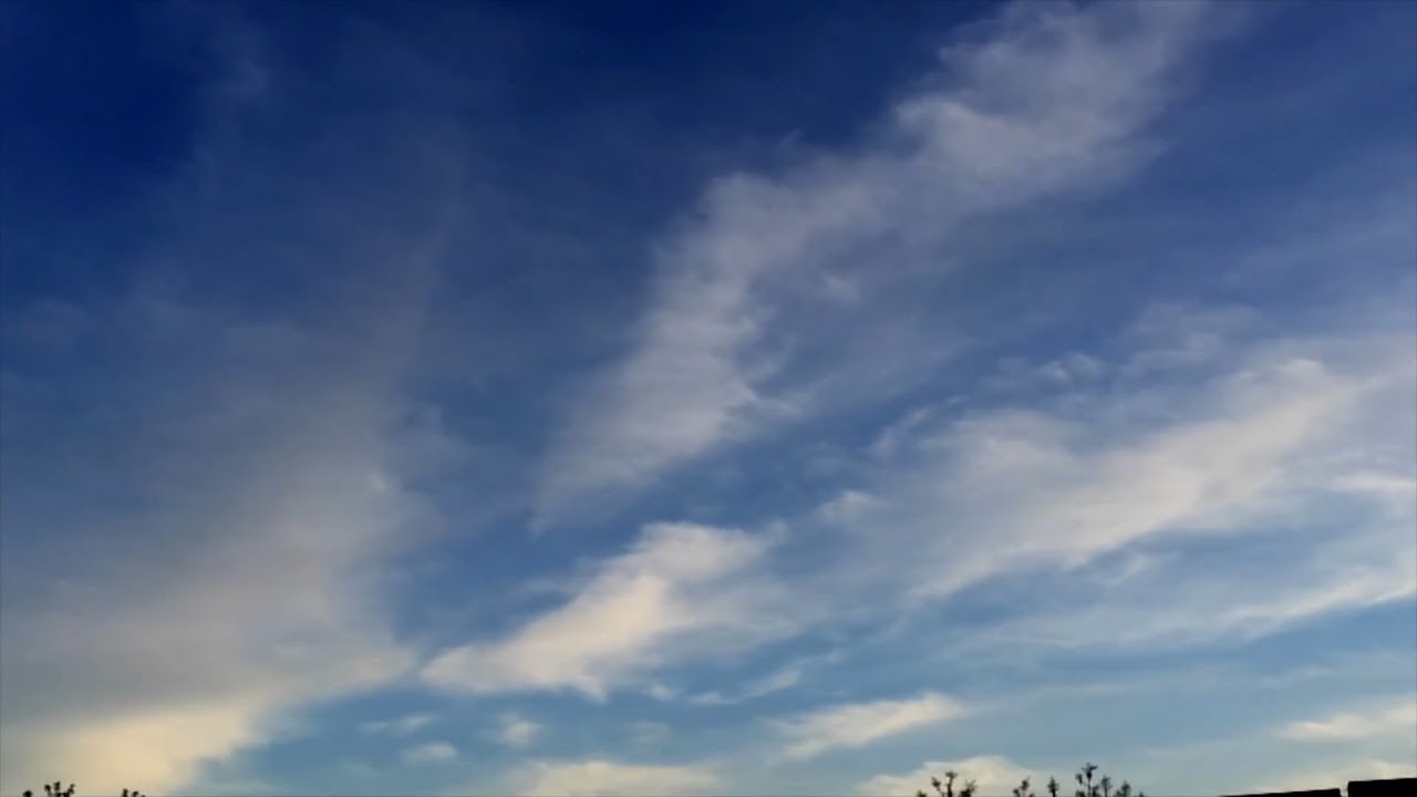 Wind blowing away clouds time lapse - YouTube