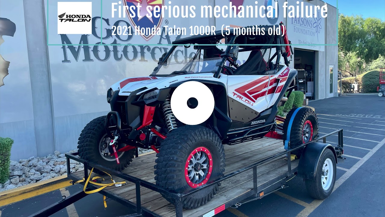 2021 Honda Talon Mechanical Breakdown (drive train) - 5 months old ...
