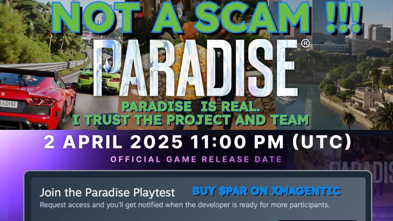 ** UPDATE *** Paradise $PAR PARADISE is not a scam. Team release ...