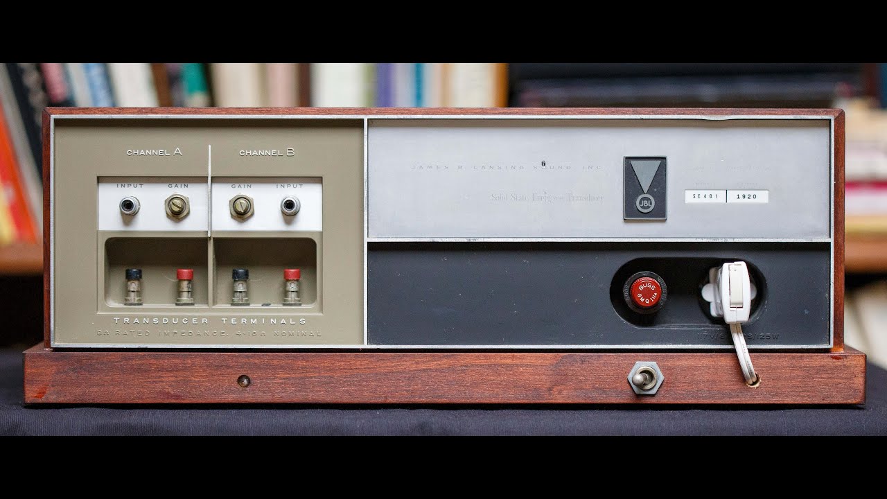 JBL SE401 “Transducer Energizer” Amplifier- Vintage Audio Review ...