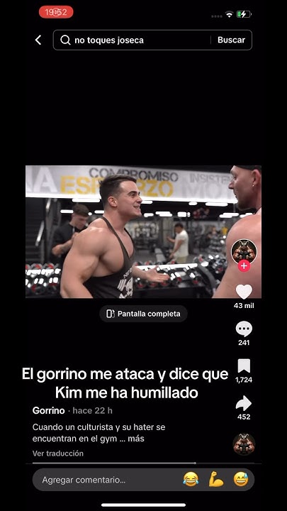 El gorrino me ataca y dice que Kim me ha humillado #gym #gymshorts #fittok #motivation #fit ...