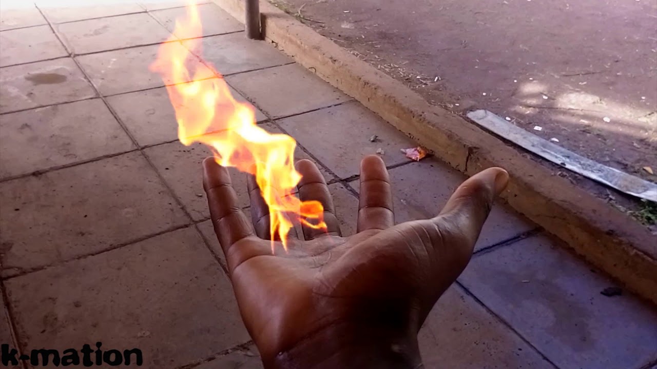 Hand on fire [after effects] - YouTube