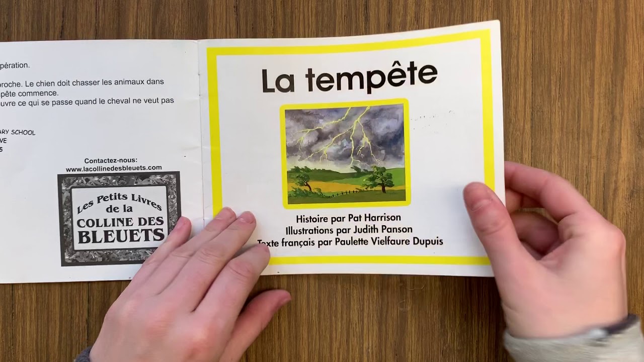 La tempête - French home reading - YouTube