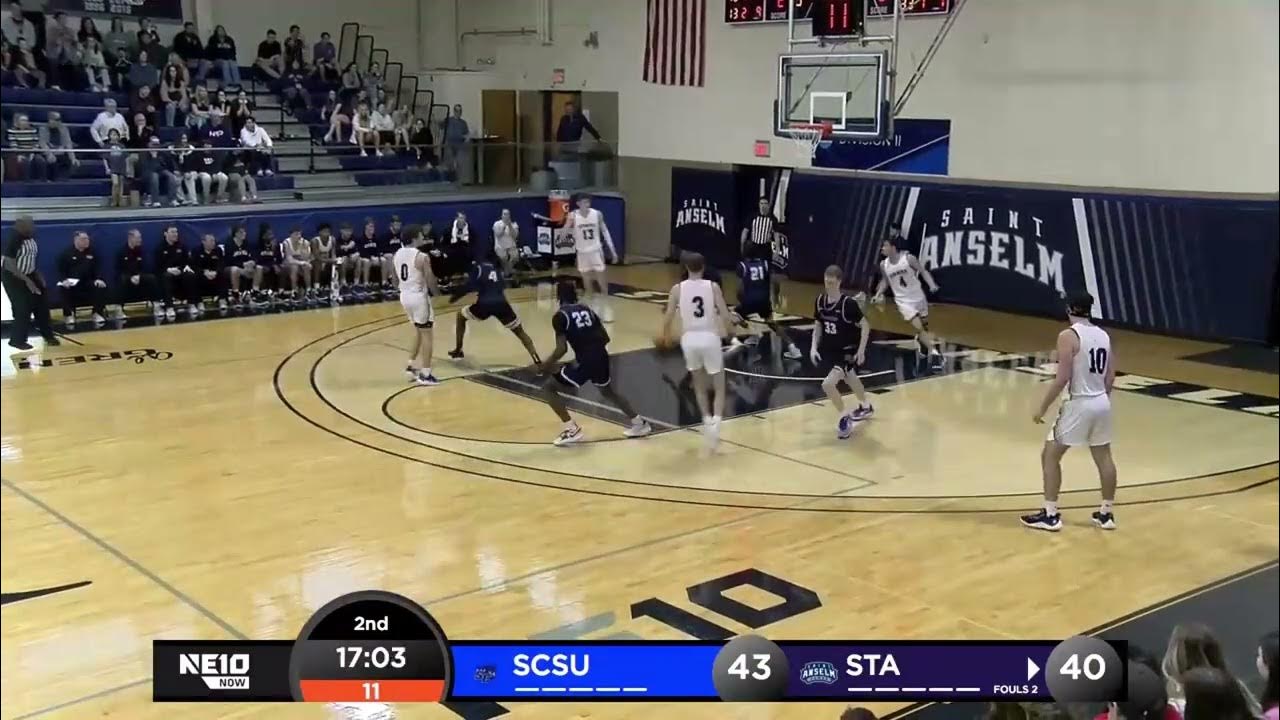 SCSU Men's Basketball Highlights vs Saint Anselm College - YouTube
