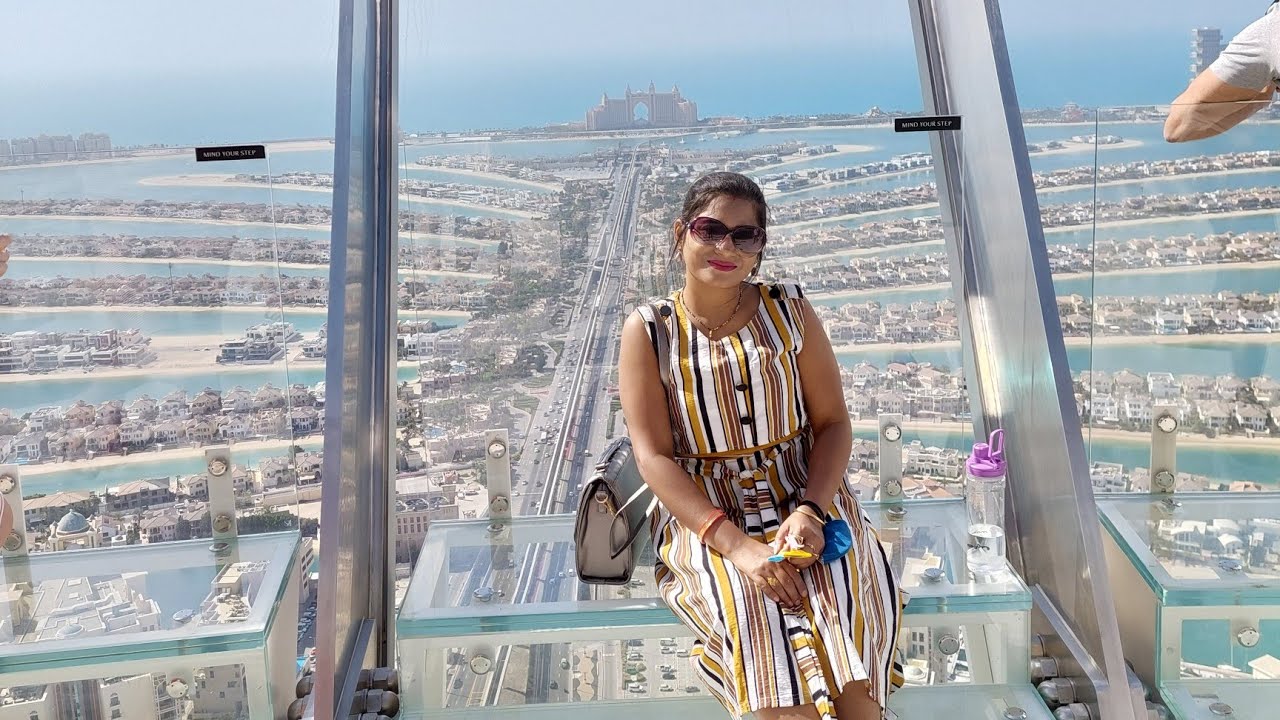 Dubai Palm Jumeirah Island 🏝 _ New Observatory Tower, 360 degree view ...