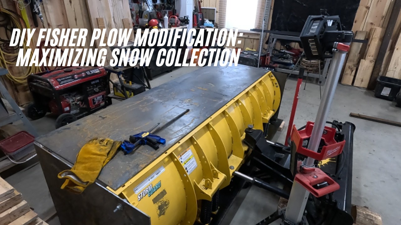 DIY Fisher Plow Modification: Maximizing Snow Collection - YouTube