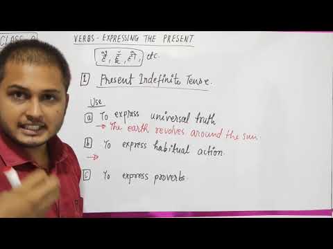 Class-8 ||ENGLISH GRAMMAR ||VERBS-EXPRESSING THE PRESENT - YouTube