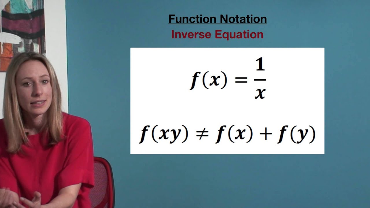 VCE Methods - Function Notation - YouTube