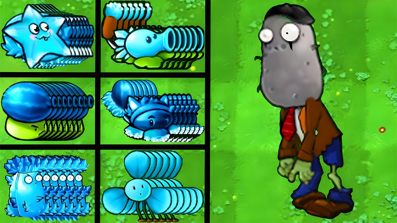 PVZ 1 Hybrid Challenge | Imitater Zombie Vs All Hybrid Ice Plants ...