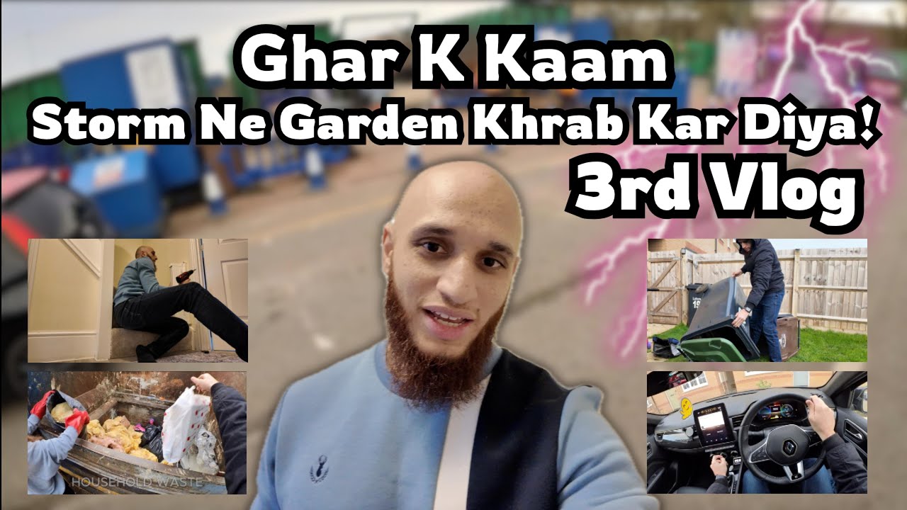 MOA VLOGS | EP03 | GHAR K KAAM | STORM NE GARDEN KHRAB KAR DIYA - YouTube