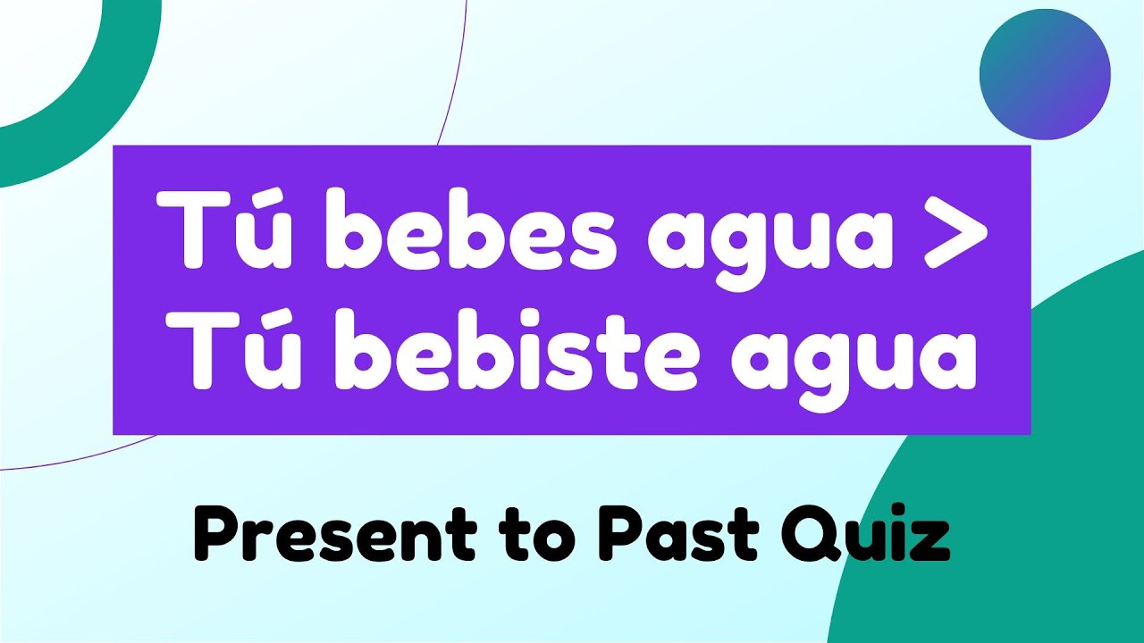 Transform to Past tense - Tú form - YouTube