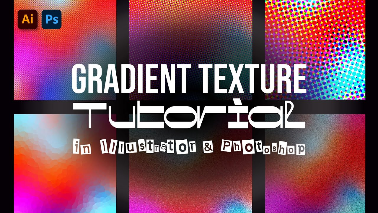 Gradient Texture in Illustrator and Photoshop - YouTube