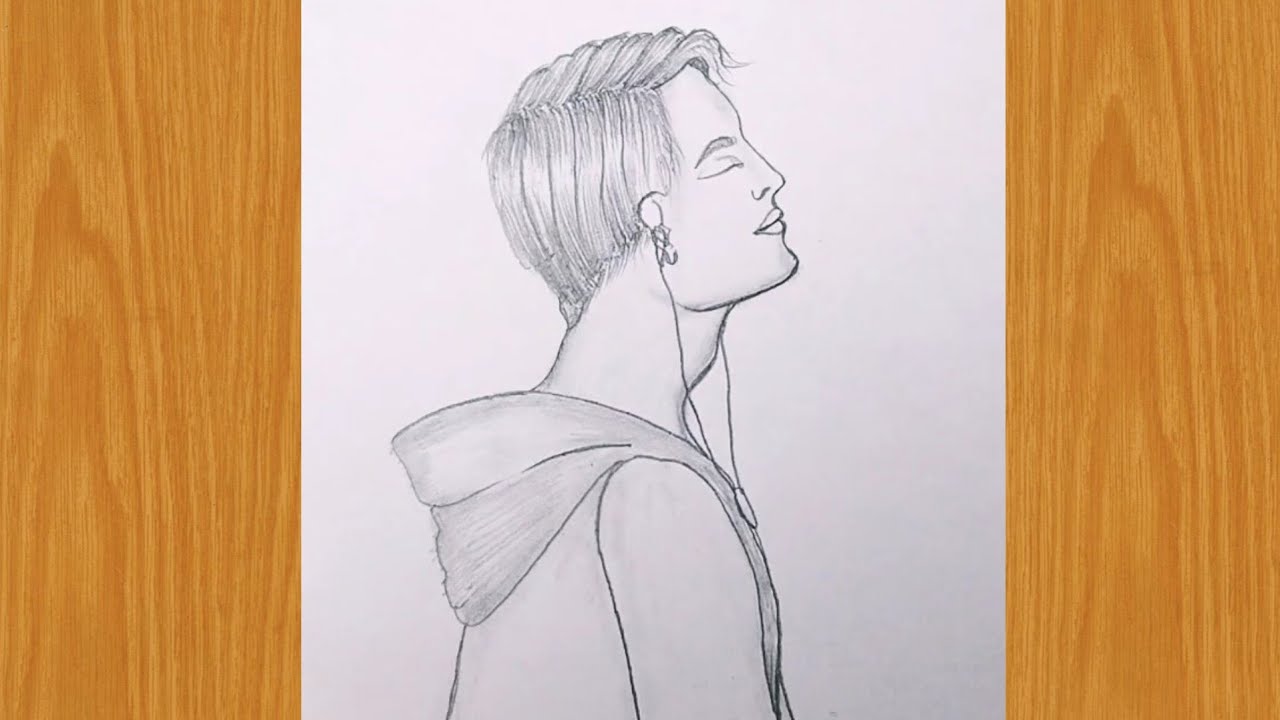 How to draw side boy face | easy drawing pencil boy | drawing for ...