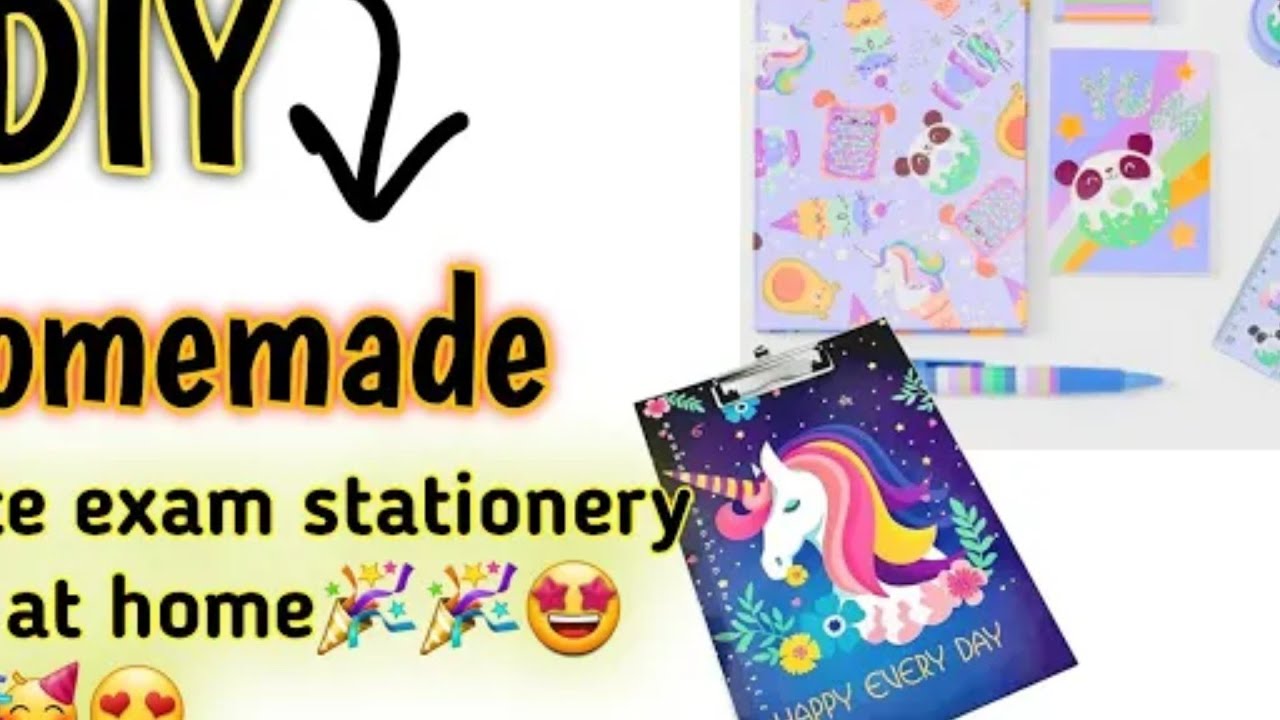 how to make cute exam pad at home easy diy craft - YouTube