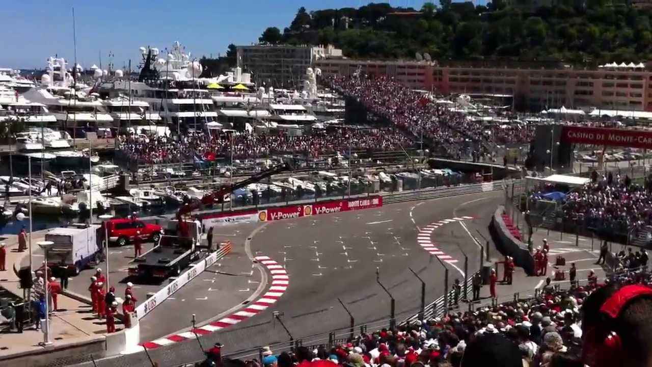 Monaco Grand Prix 2013 - View from Grandstand k7 - YouTube