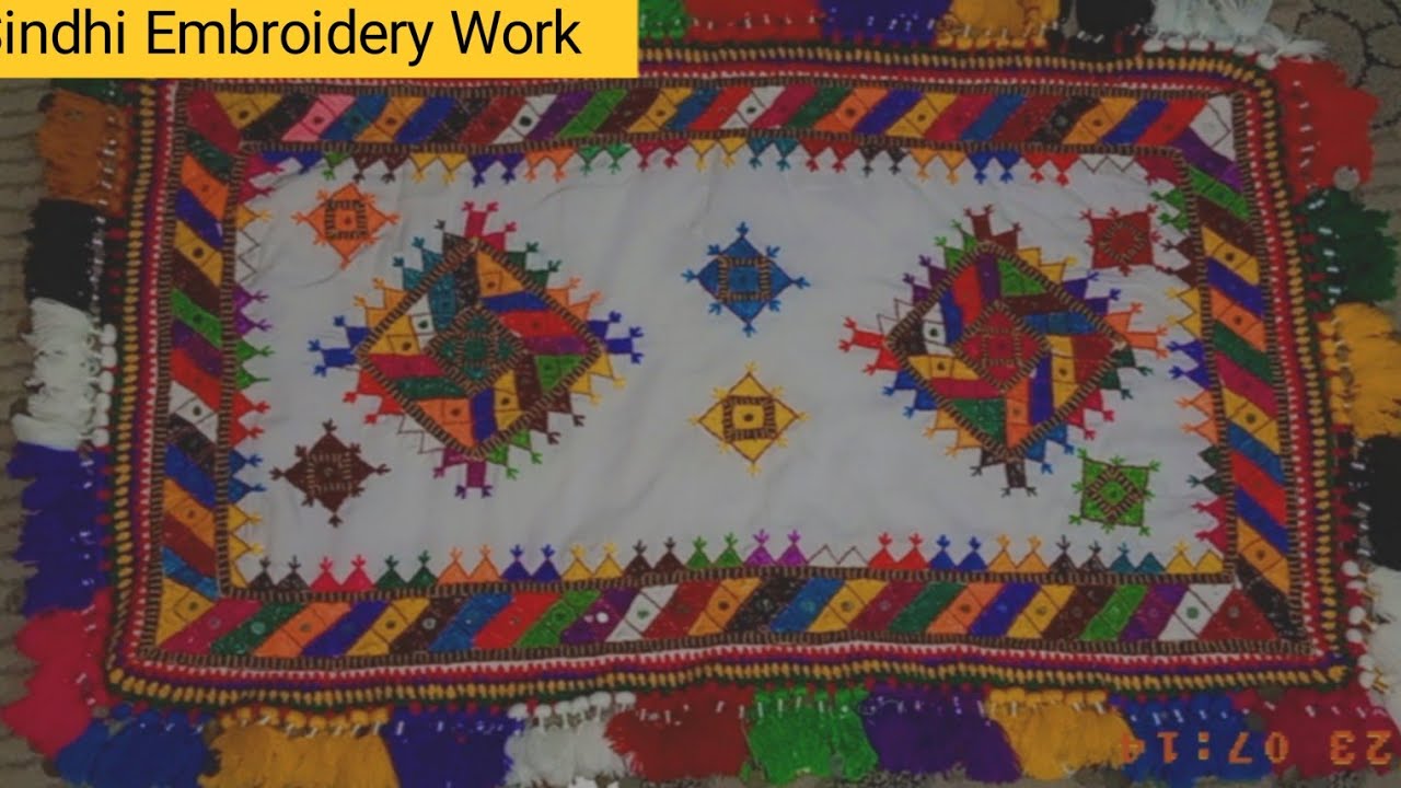 Sindhi Tutorial barth Hand made Embroidery Design/Sindhi Barth - YouTube