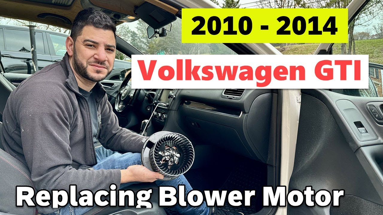 DIY 2010 2011 2012 2013 2014 Volkswagen GTI Replacing Blower Motor ...