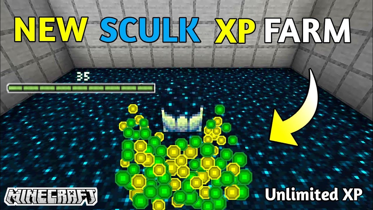 New 1.19 Sculk XP farm in Minecraft pe / 1.19 XP farm / Minecraft 1.19 ...