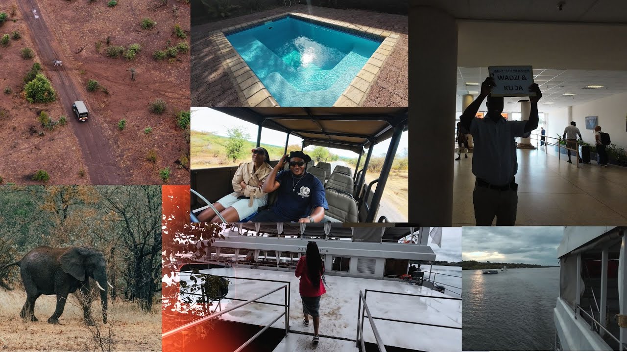 First time in Vic Falls| Boma Dinner| Game drive| Zambezi cruise| Zim ...