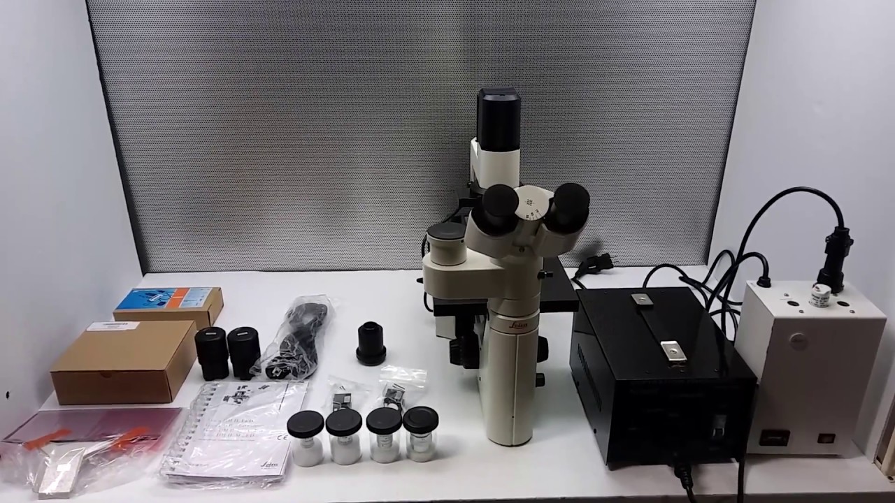 New Leica DM IL LED Fluorescence Inverted Microscope DMIL - 11887 - YouTube