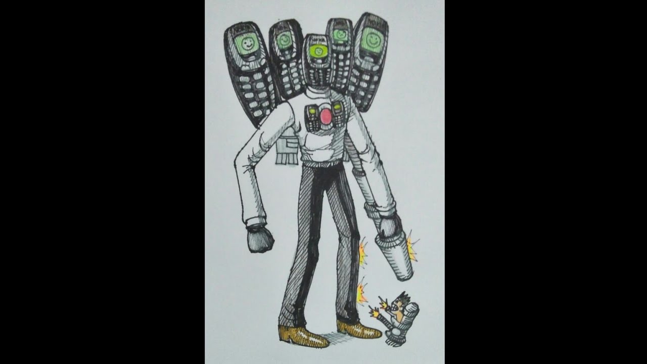 Titan Nokia man วาดไททันโนเกียแมน ทนทานแข็งแกร่งไม่มีอะไรจะทนและทาน ...