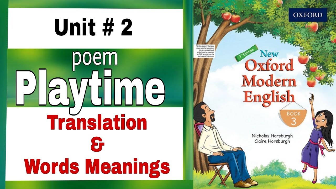 Poem Playtime l class 3 l start easy knowledge. - YouTube