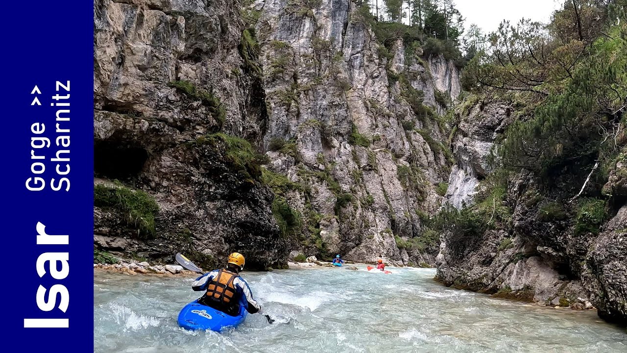 Wildwasserwoche Tag 3 - Obere Isar Hinterautal Scharnitz - YouTube