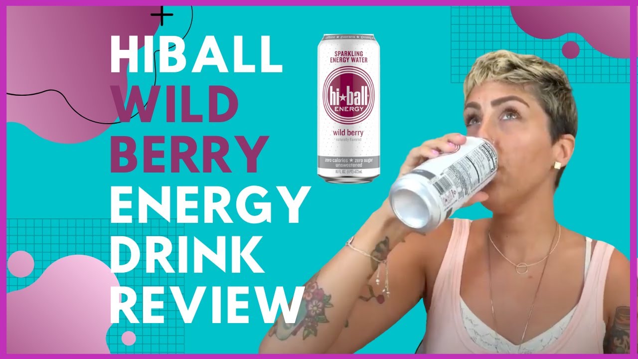 Hiball Energy Drink Wild Berry Sparkling Energy Water Review - YouTube