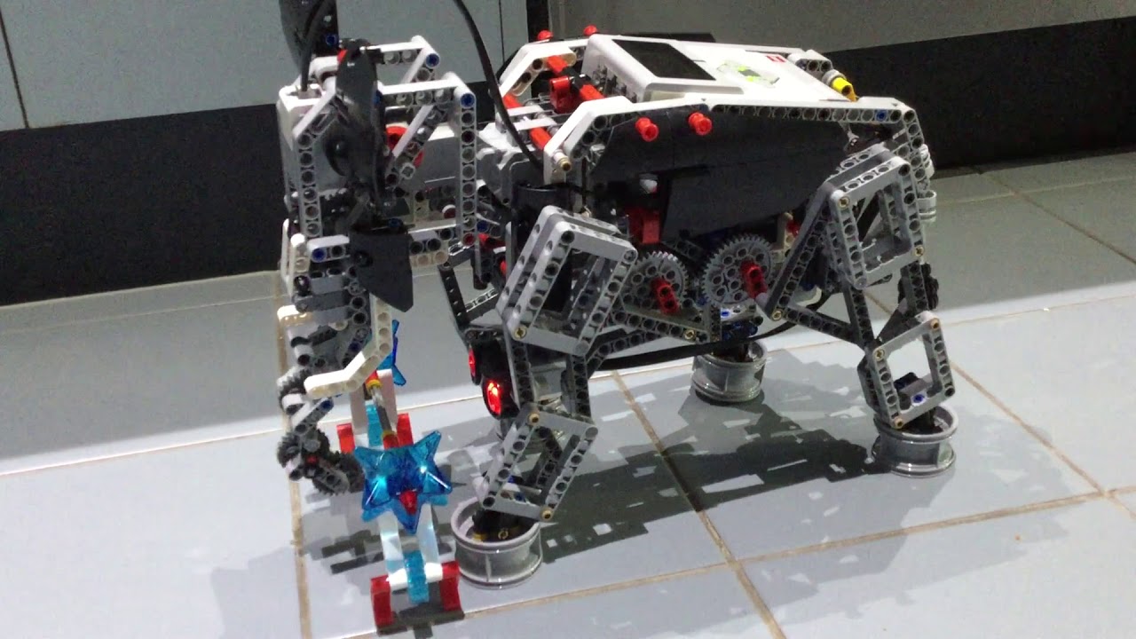EV3 Robot elephant - programmed in microPython (Raw video) - YouTube