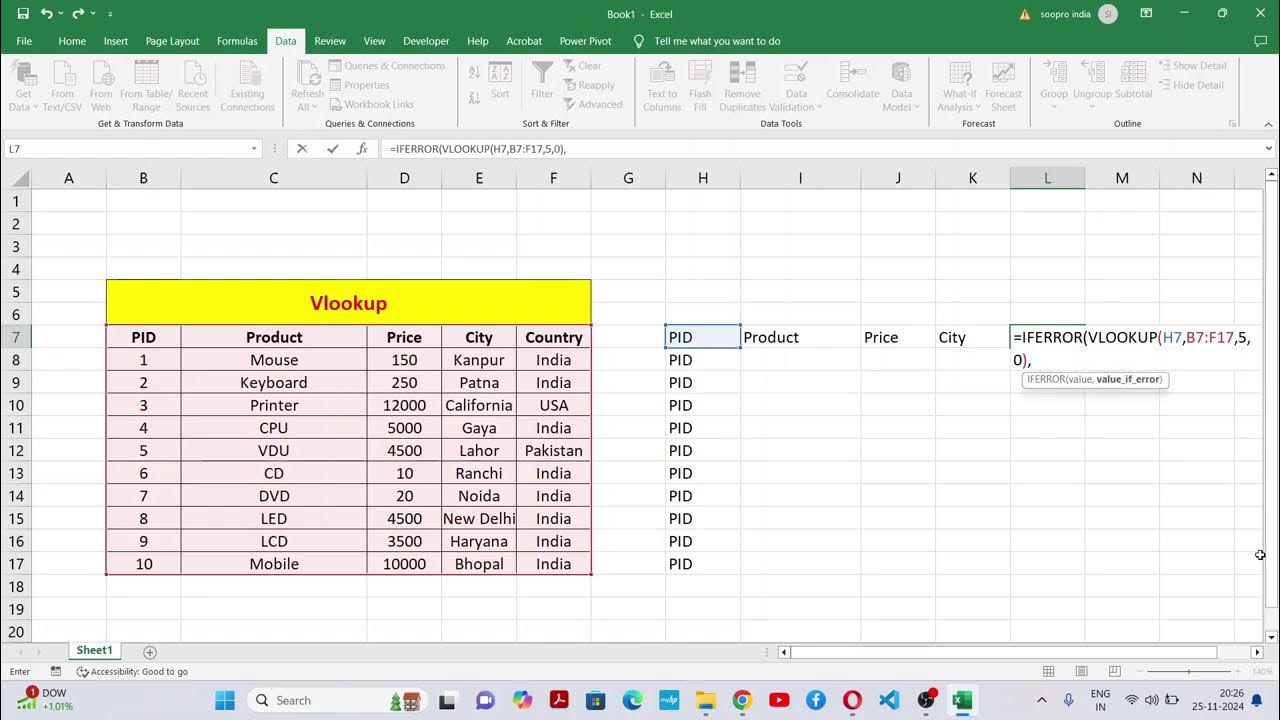 Vlookup in Excel | LCM in Excel | How to create Vlookup | Create LCM in Excel - YouTube