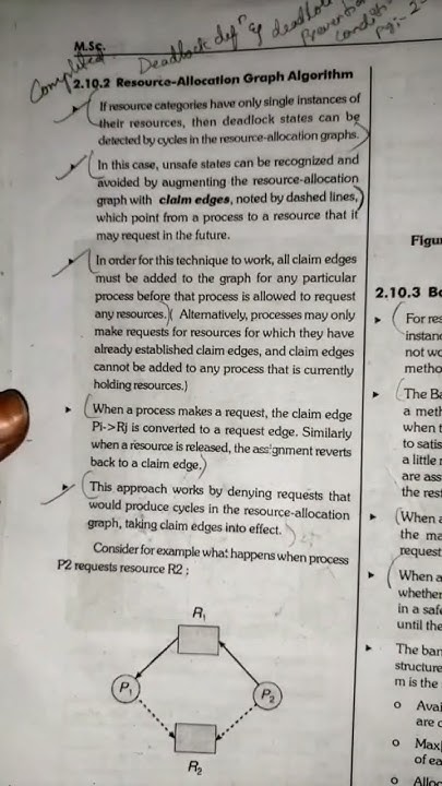 resource allocation graph algorithm - YouTube