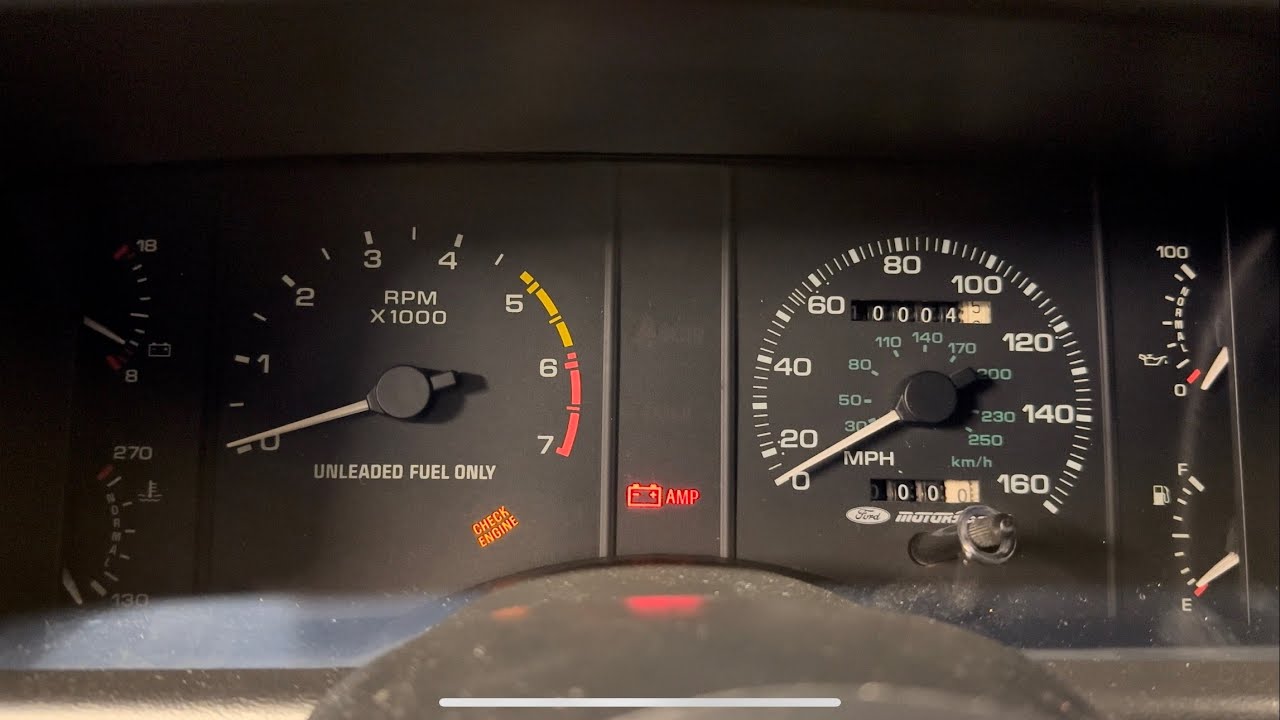 Adding Check Engine Light to 87-88 Foxbody Mustang - YouTube