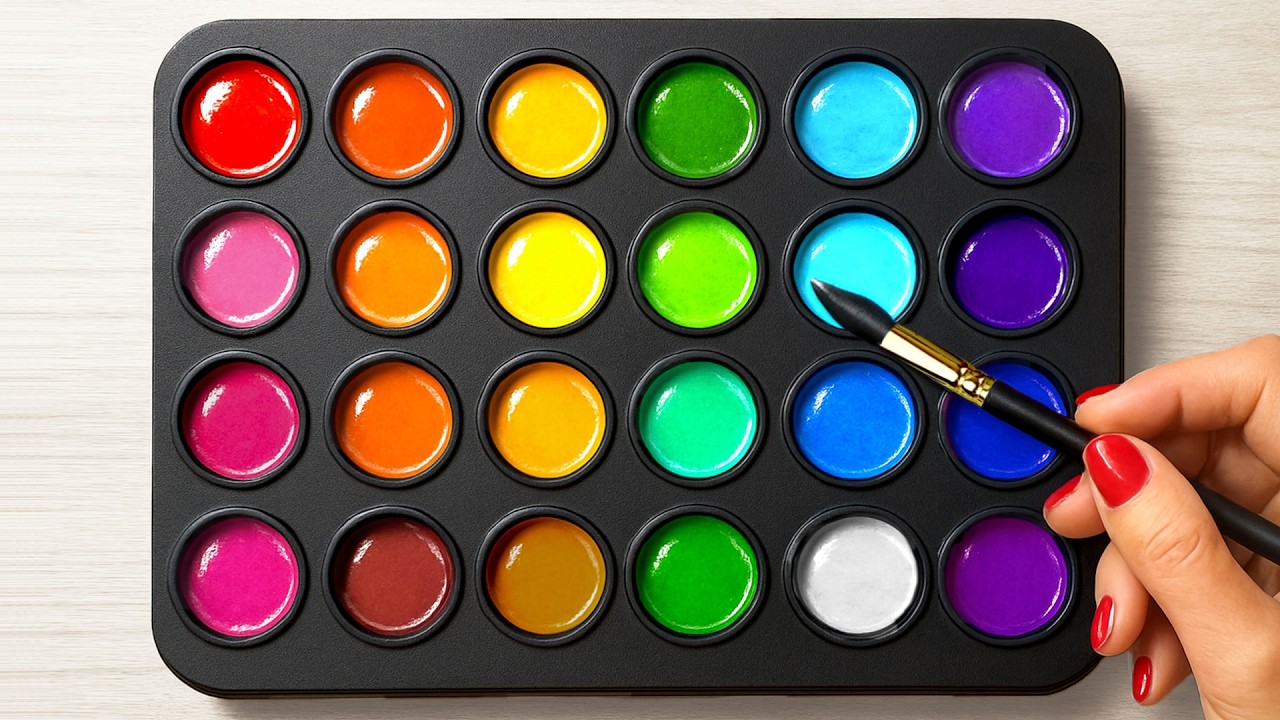 1 HOUR of Satisfying Color Mixing Relaxing To Watch! - YouTube