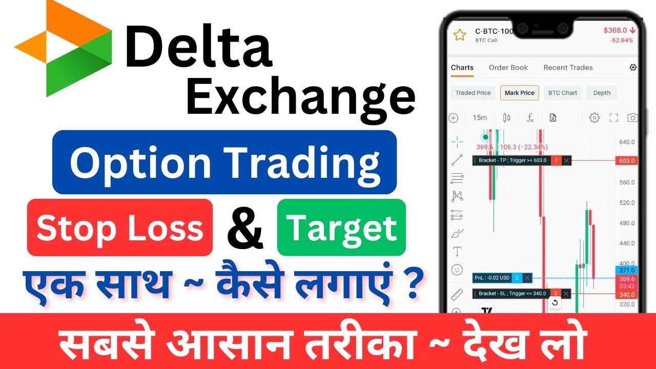 Delta Exchange ~ Stop Loss and Target kaise lagaye | Delta exchange me ...