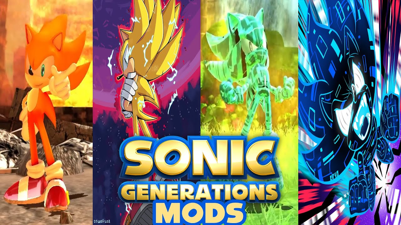 Super Sonic 2 and Cyber Super Sonic are Insane | Sonic Generations Mods ...