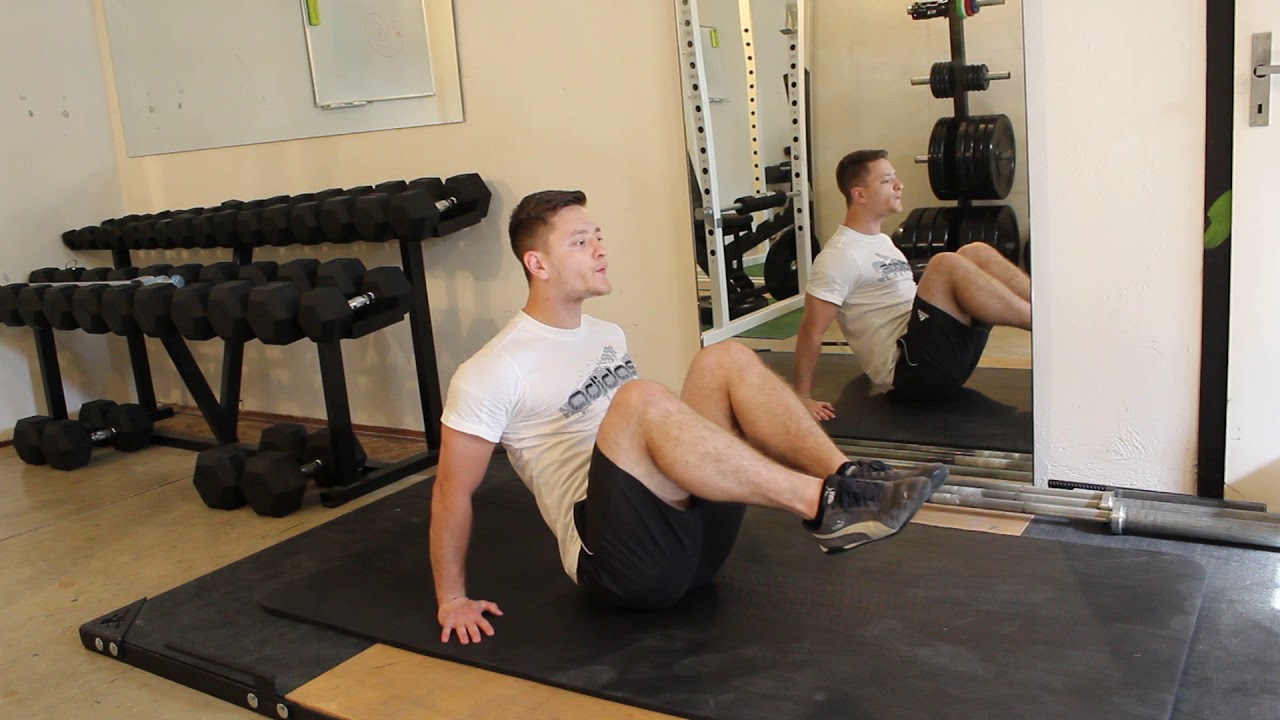 Sitting crunch - YouTube