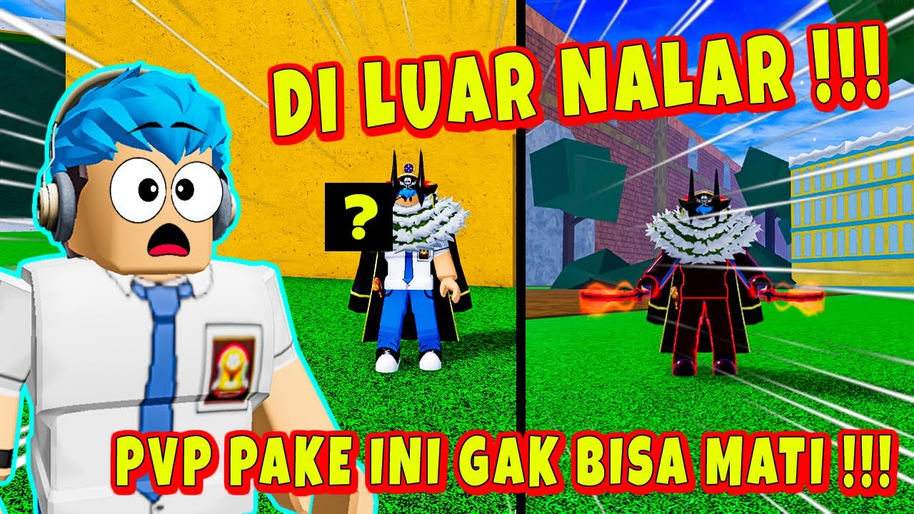 GAK NGOTAK !!! PVP PAKE FRUIT INI GAK BISA MATI AUTO PANIK !!! - BLOX ...