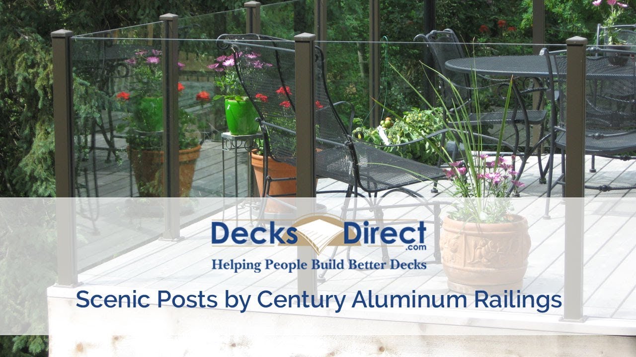 Scenic Posts by Century Aluminum Railings - YouTube