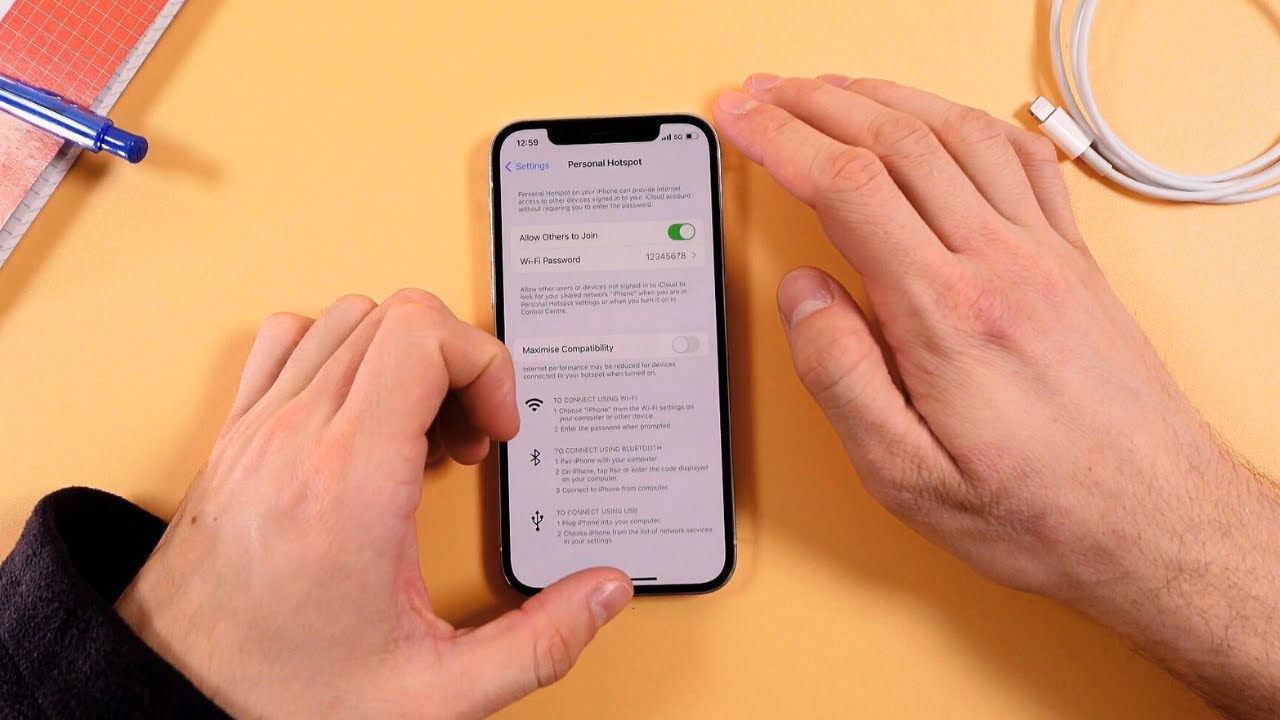 How to Set Up a WiFi Hotspot on iPhone 12 Pro - YouTube