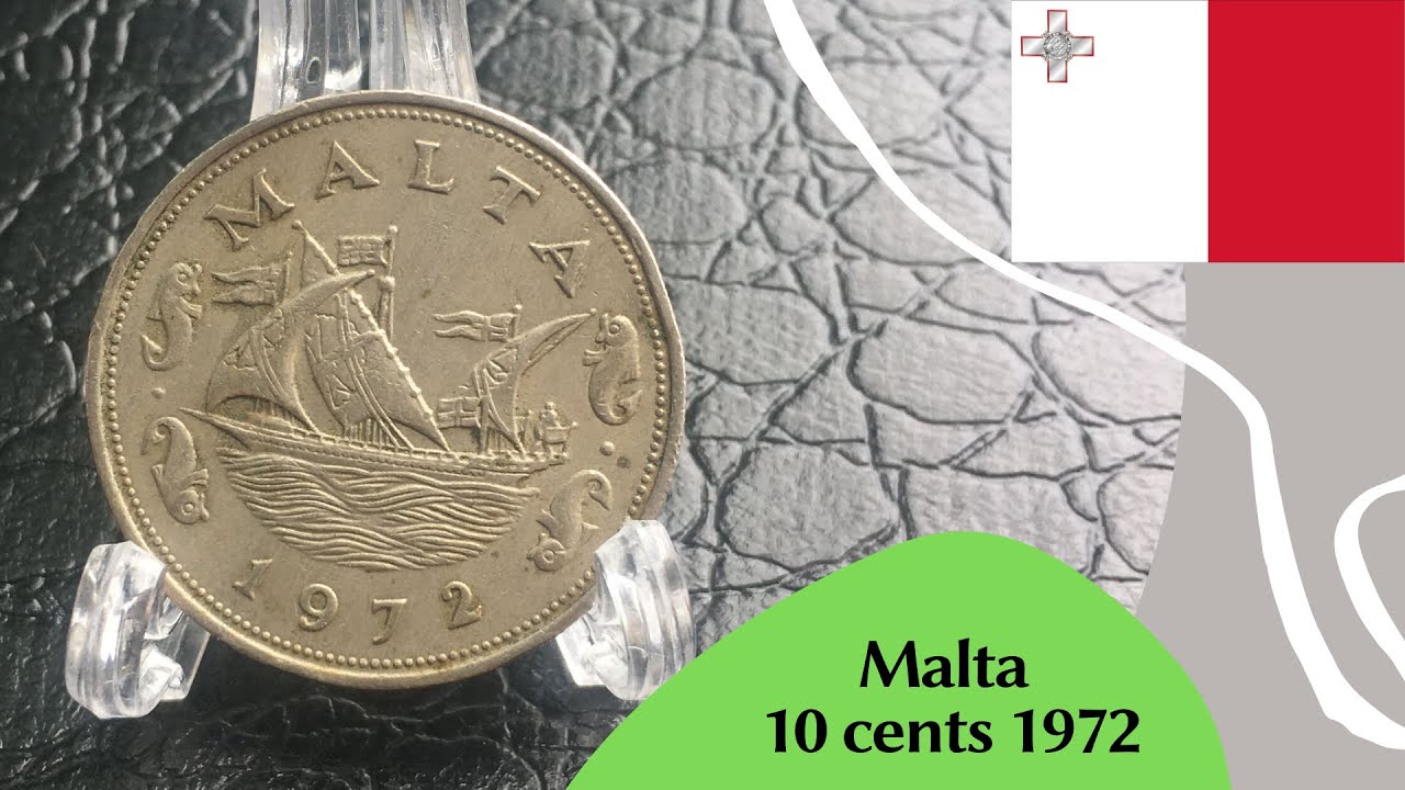 Coin Malta 10 cents 1972 - Repubblika ta' Malta - YouTube
