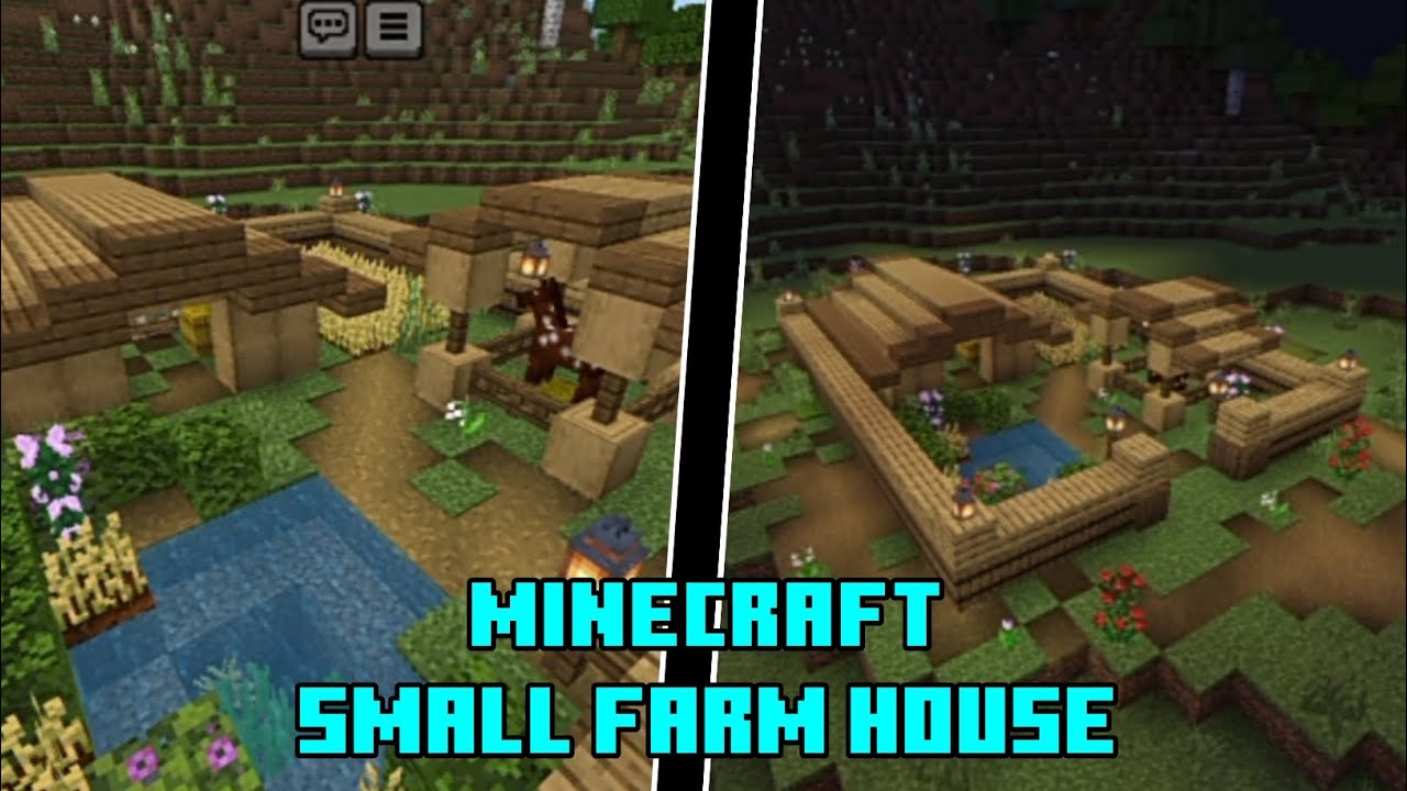 BUILDING A SMALL FARM HOUSE | MINECRAFT | TURBO SQUADRON | - YouTube