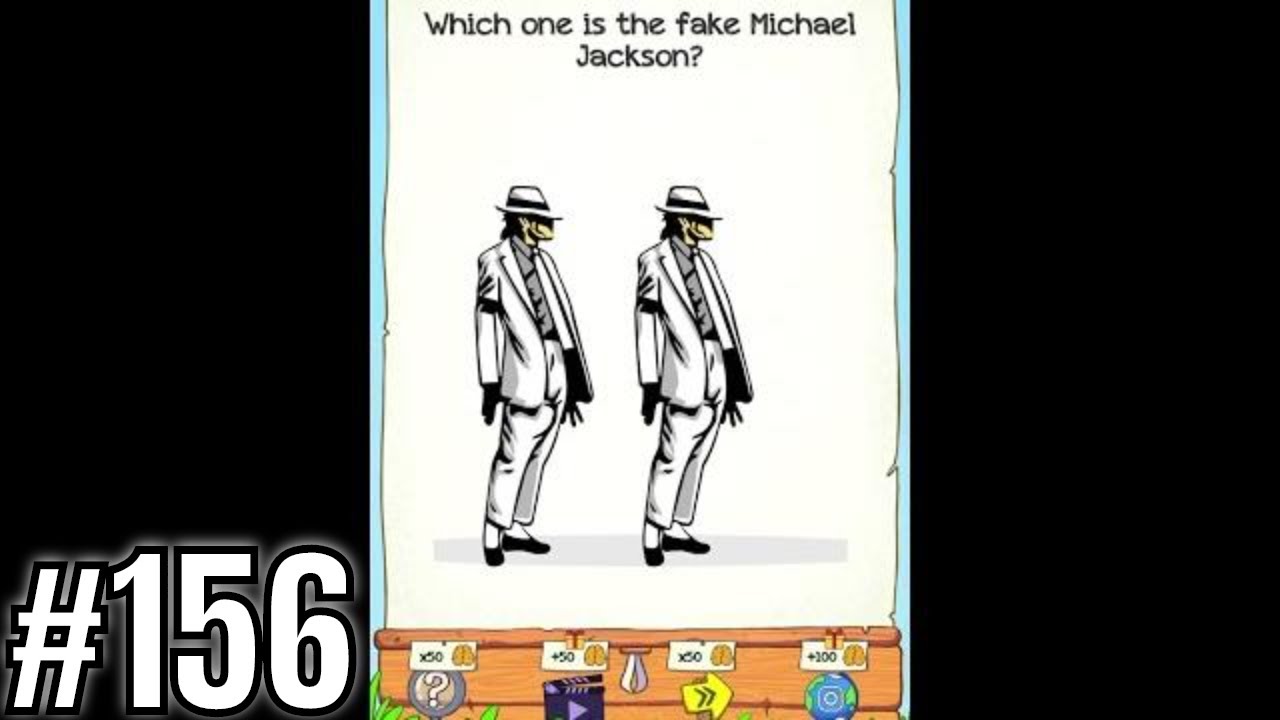 Braindom 2 Riddle Level 156 Which one is the fake Michael Jackson ...